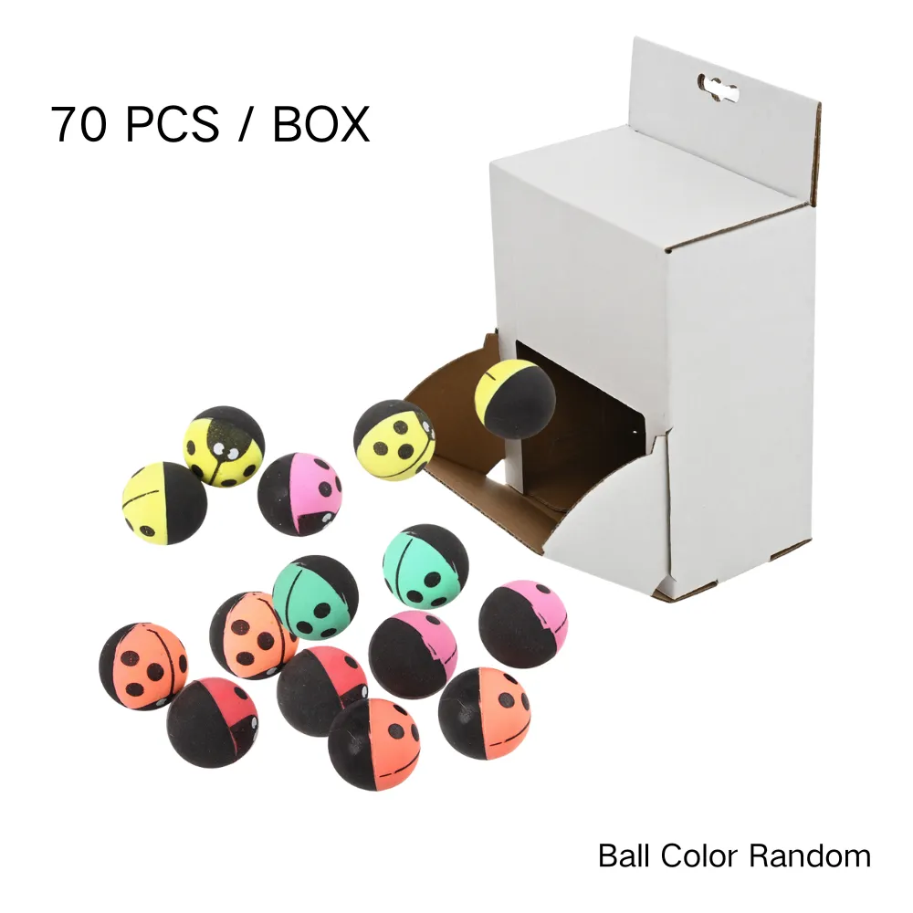 Wholesale 70 Pieces Per Box Cute Ladybug Shaped High Elastic Cat Toy ...
