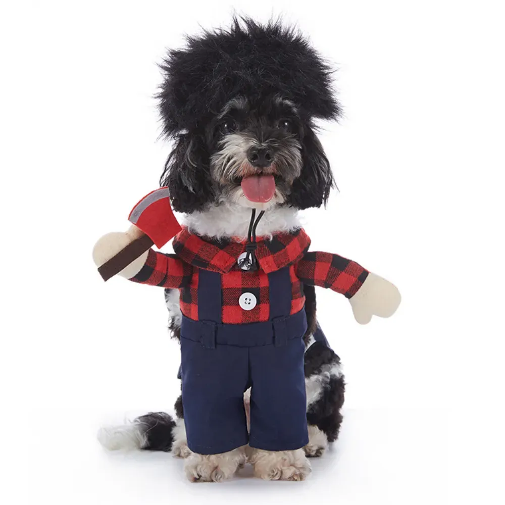 Funny Plaid Outlaw Costume for Dogs and Cats All Season Pet Outfit ...
